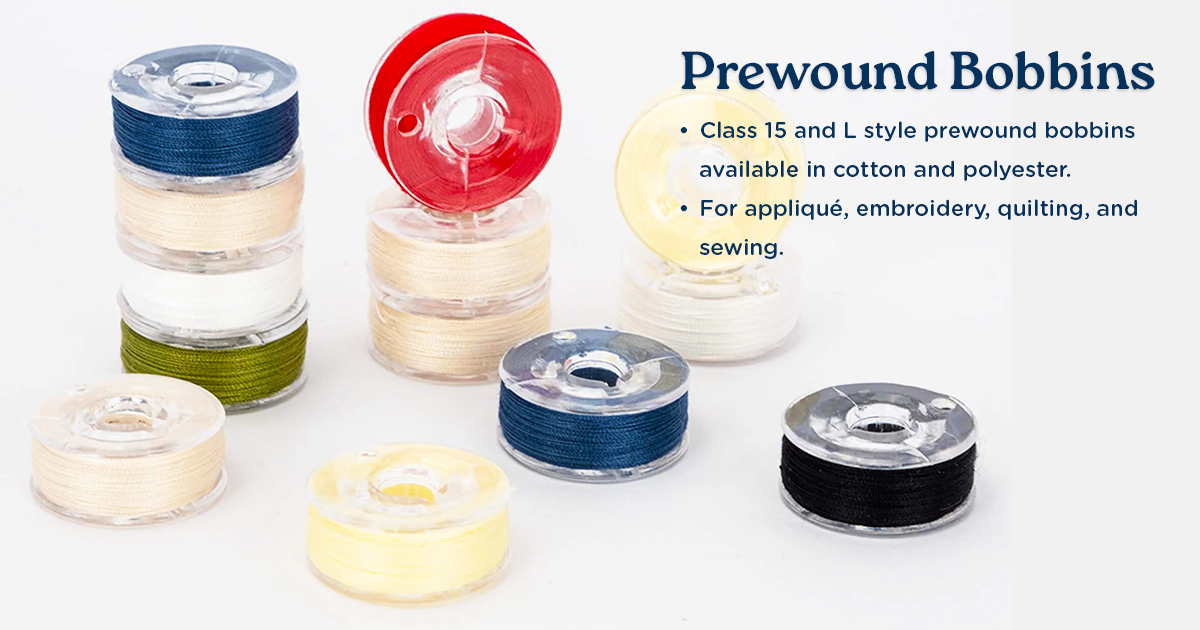 Class 15, L-style, & M-style Prewound Bobbins | YLI