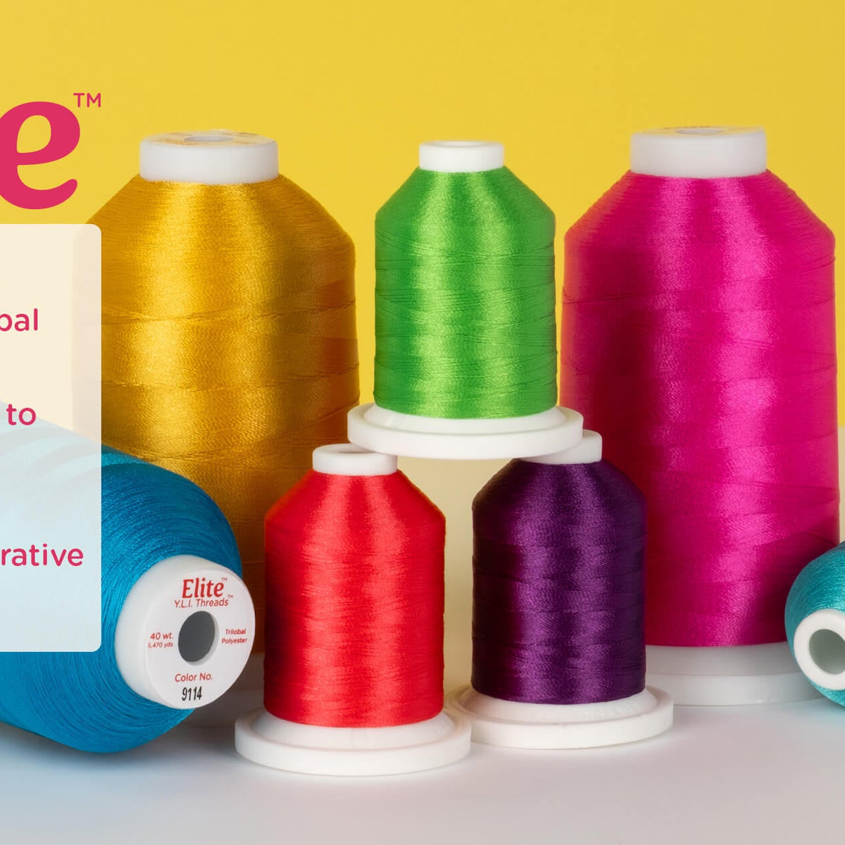 High-sheen Trilobal Polyester Quilting & Embroidery Thread | Elite ...