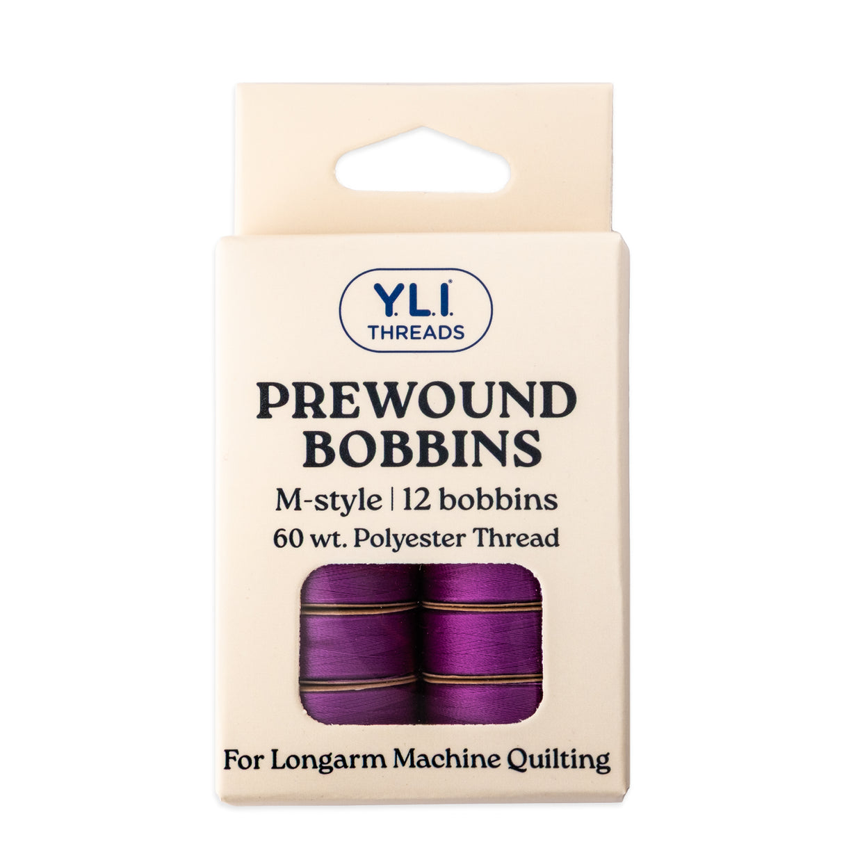 M-style Prewound Bobbins #515 - Purple Dozen